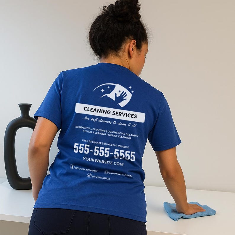 Cleaning Business T-shirt Design, T-shirt Graphics DIY, Cleaning ...