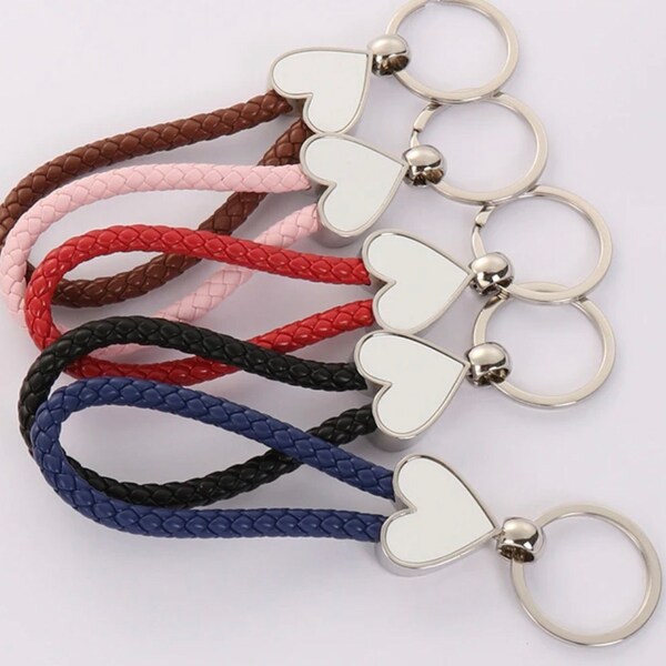 Metal Heart Keychain - Etsy