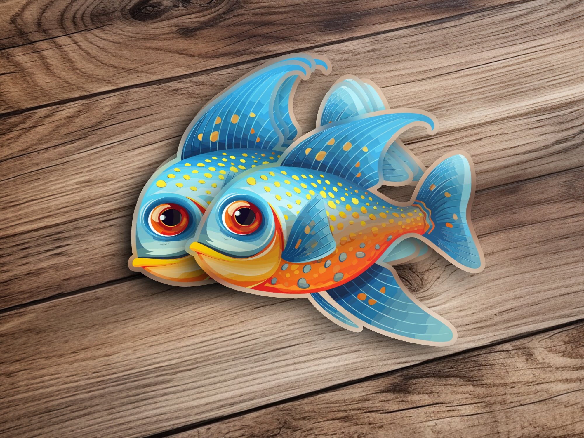 Cartoon Fish SVG Vector Graphics for Wall Art T-shirts Print - Etsy
