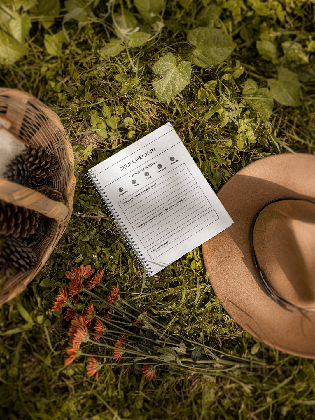 Daily Self Check-in Journal, Printable, Instant Download, Productivity ...