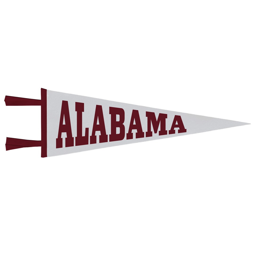 Alabama Wool Felt Pennant - Etsy
