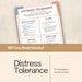 Distress Tolerance Handout Poster - Etsy