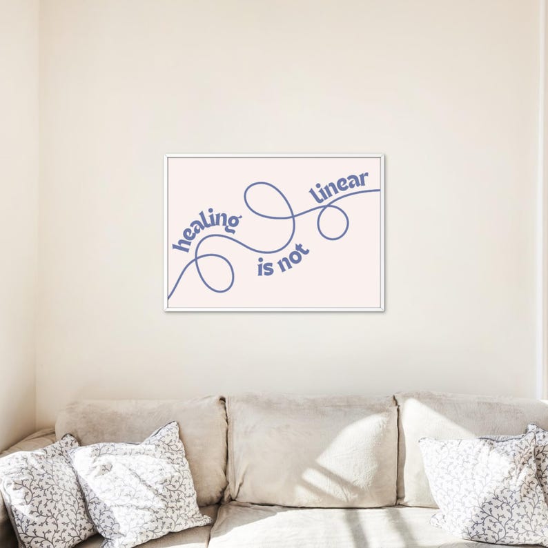 Healing is Not Linear Poster - Etsy