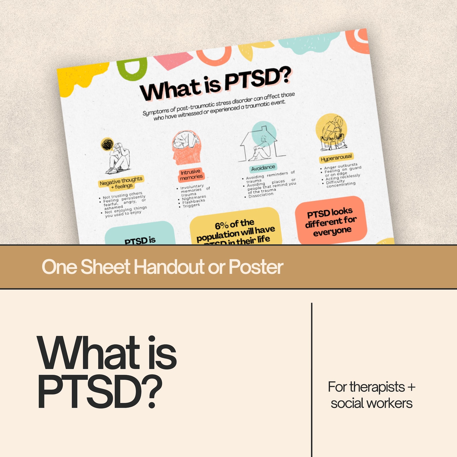 What is PTSD? Handout - Etsy