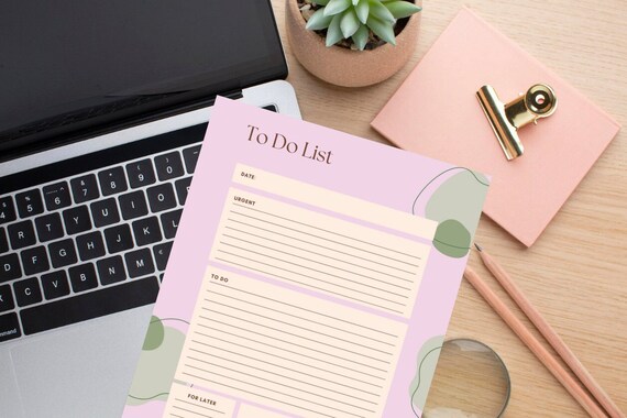 Lined to Do List Modern Design Printable to Do List - Etsy