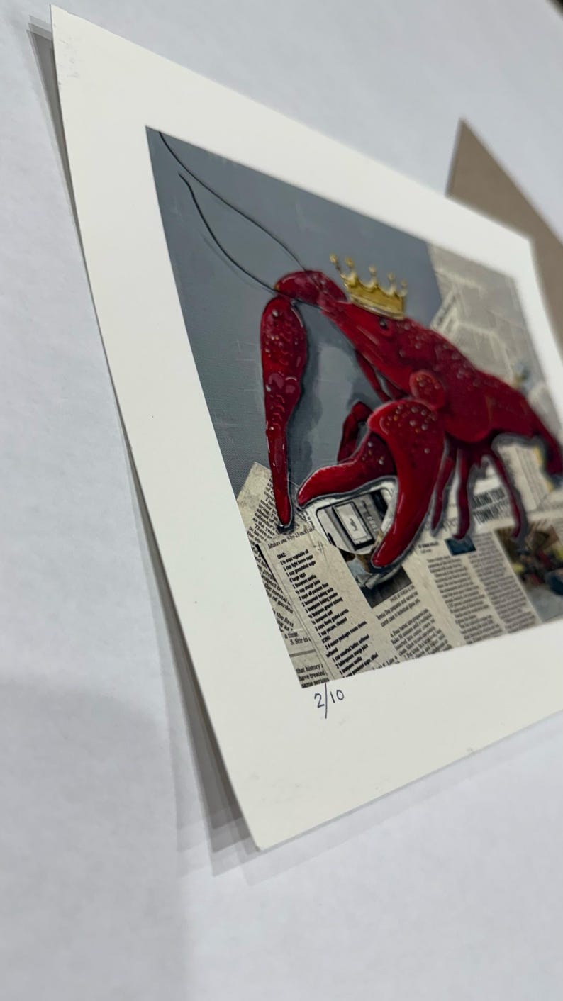 Wall Decor, Crawfish, Artwork, Cajun, Home Decor, Crown, Rustic ...