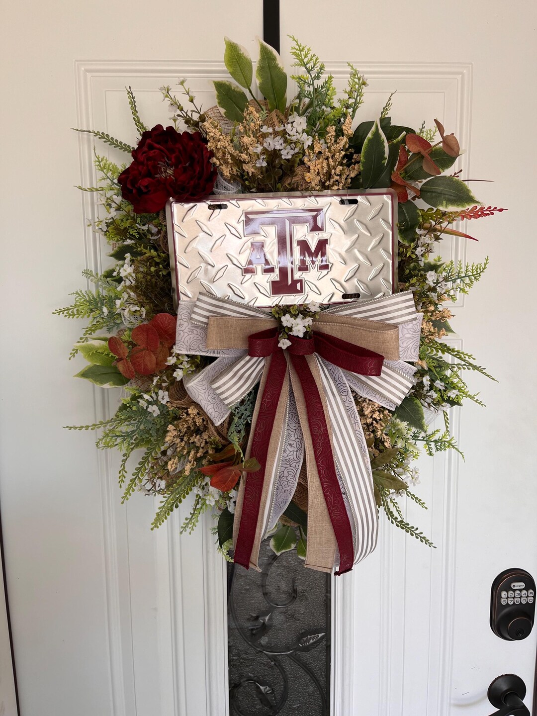 Texas A&M University Door Wreath, Aggie Pride - Etsy