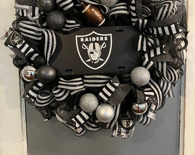 Raiders Wreath - Etsy