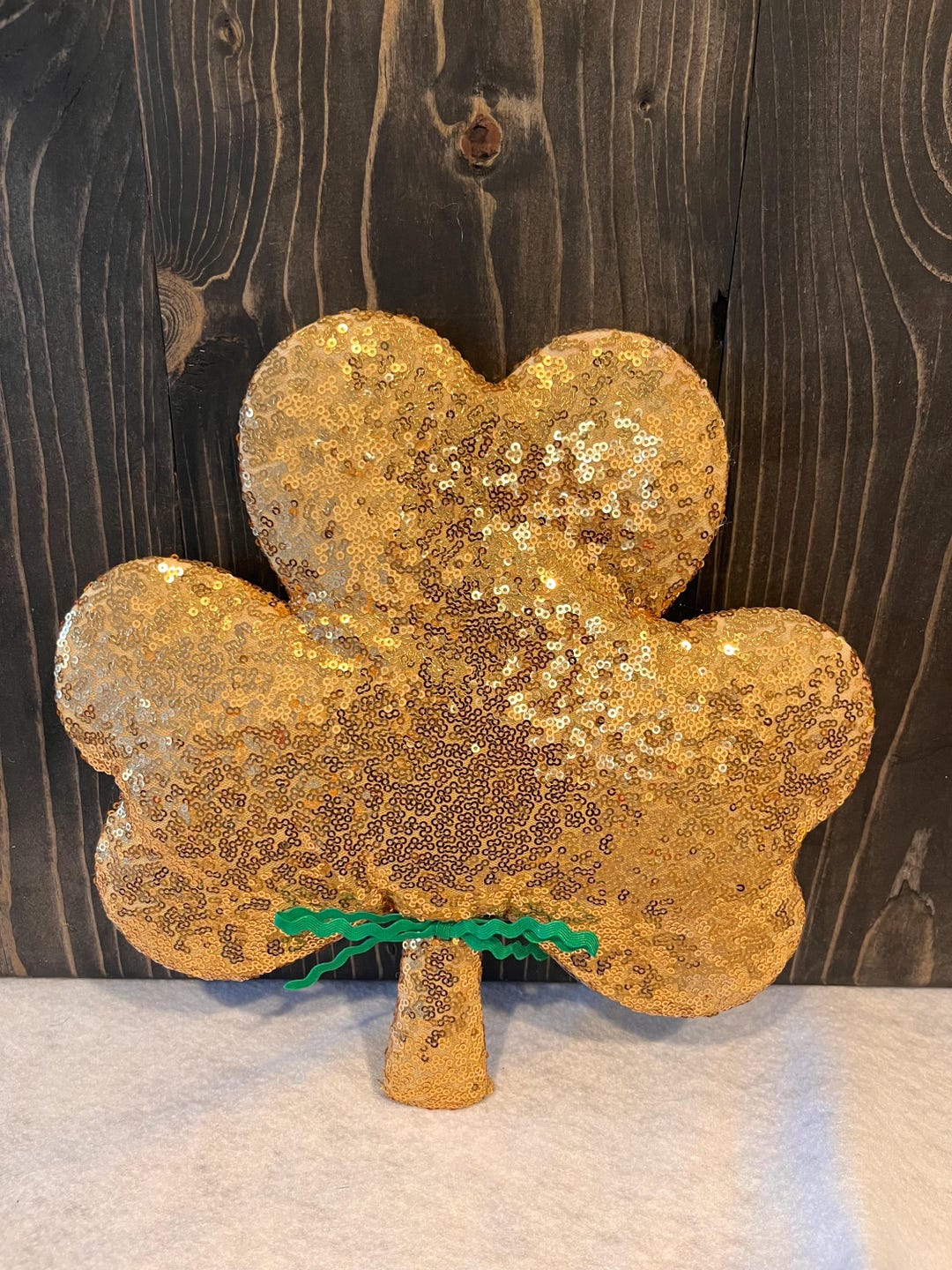 Shiny Gold Shamrock, St Patrick’s Day Wreath Attachment - Etsy