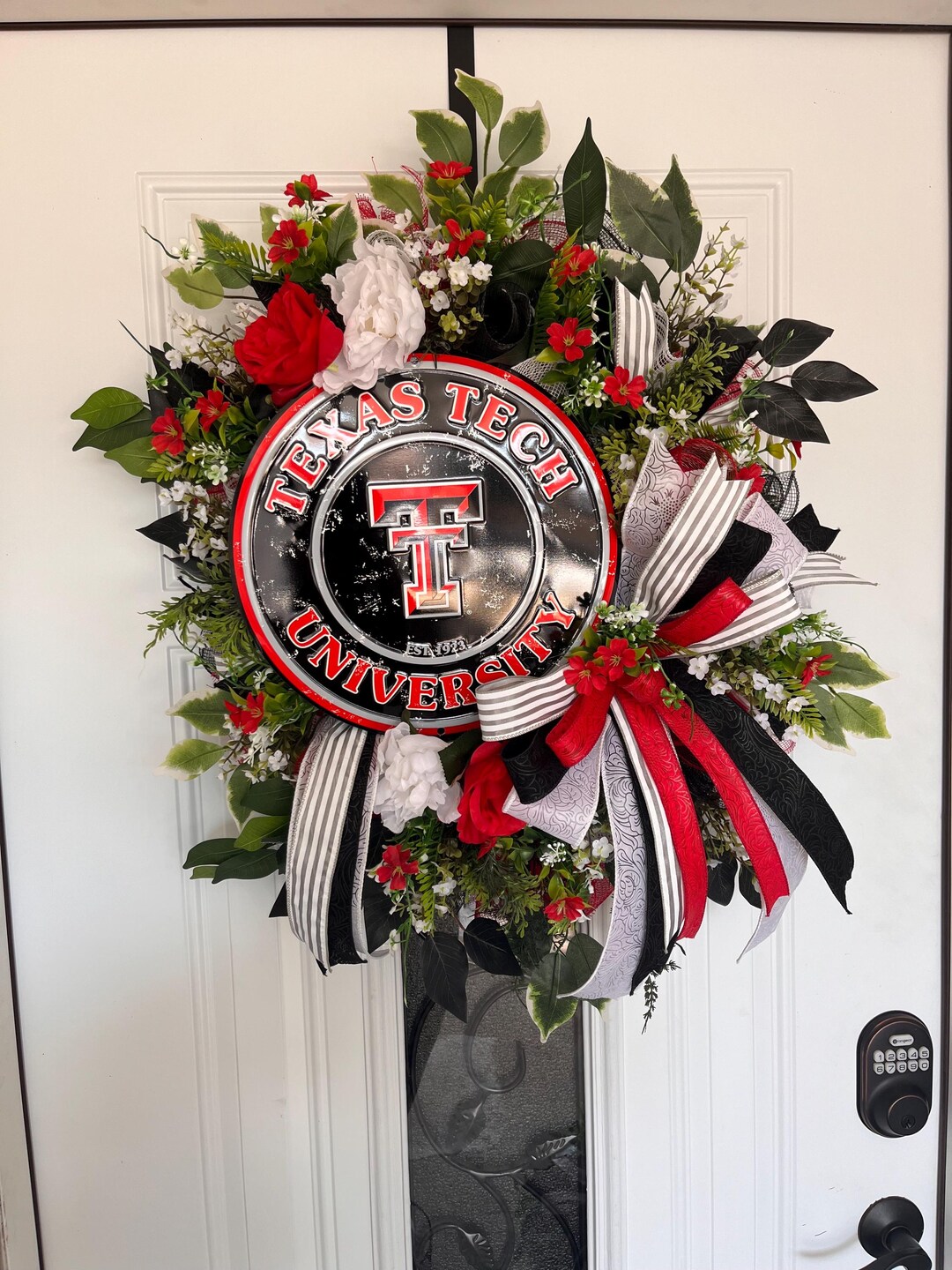 Texas Tech Wreath, Texas Tech University - Etsy