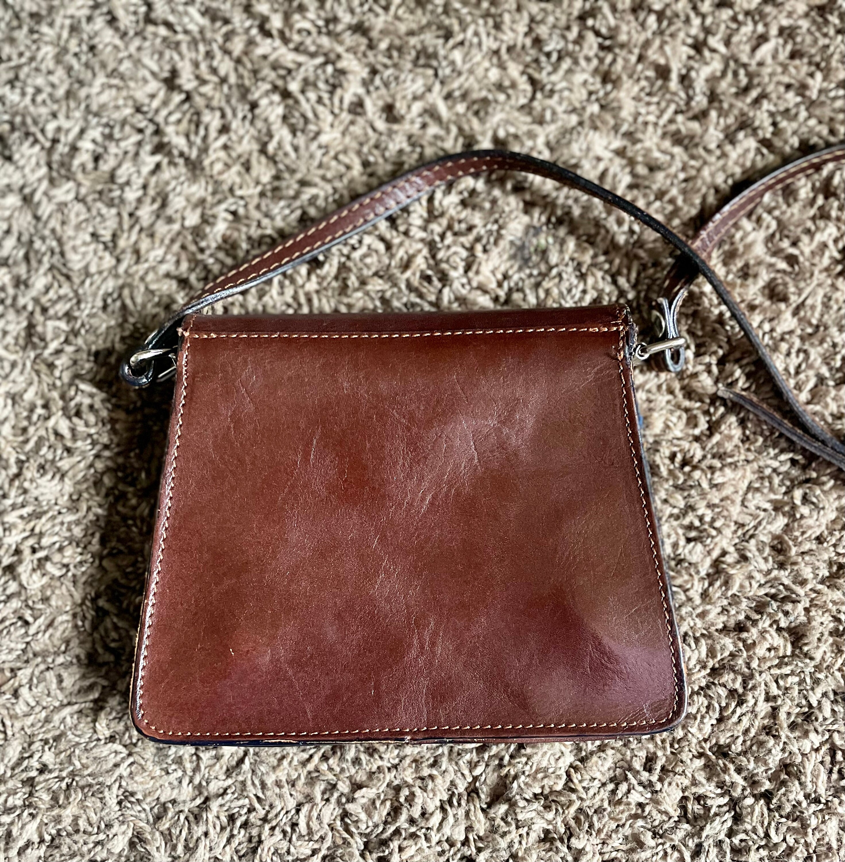 Vintage LARTIGIANO Italian Leather Purse - Etsy