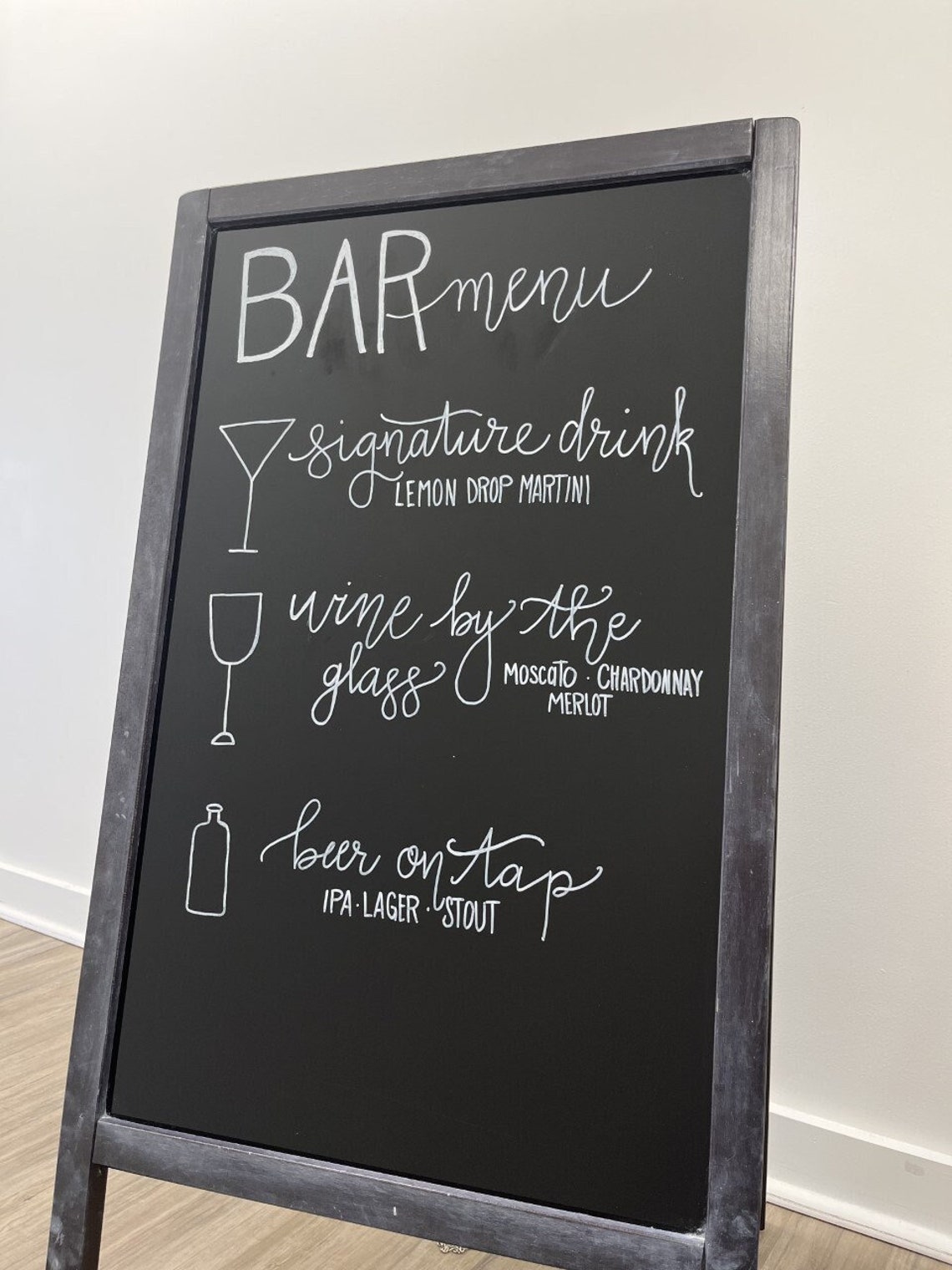 Bar Menu Calligraphy - Etsy