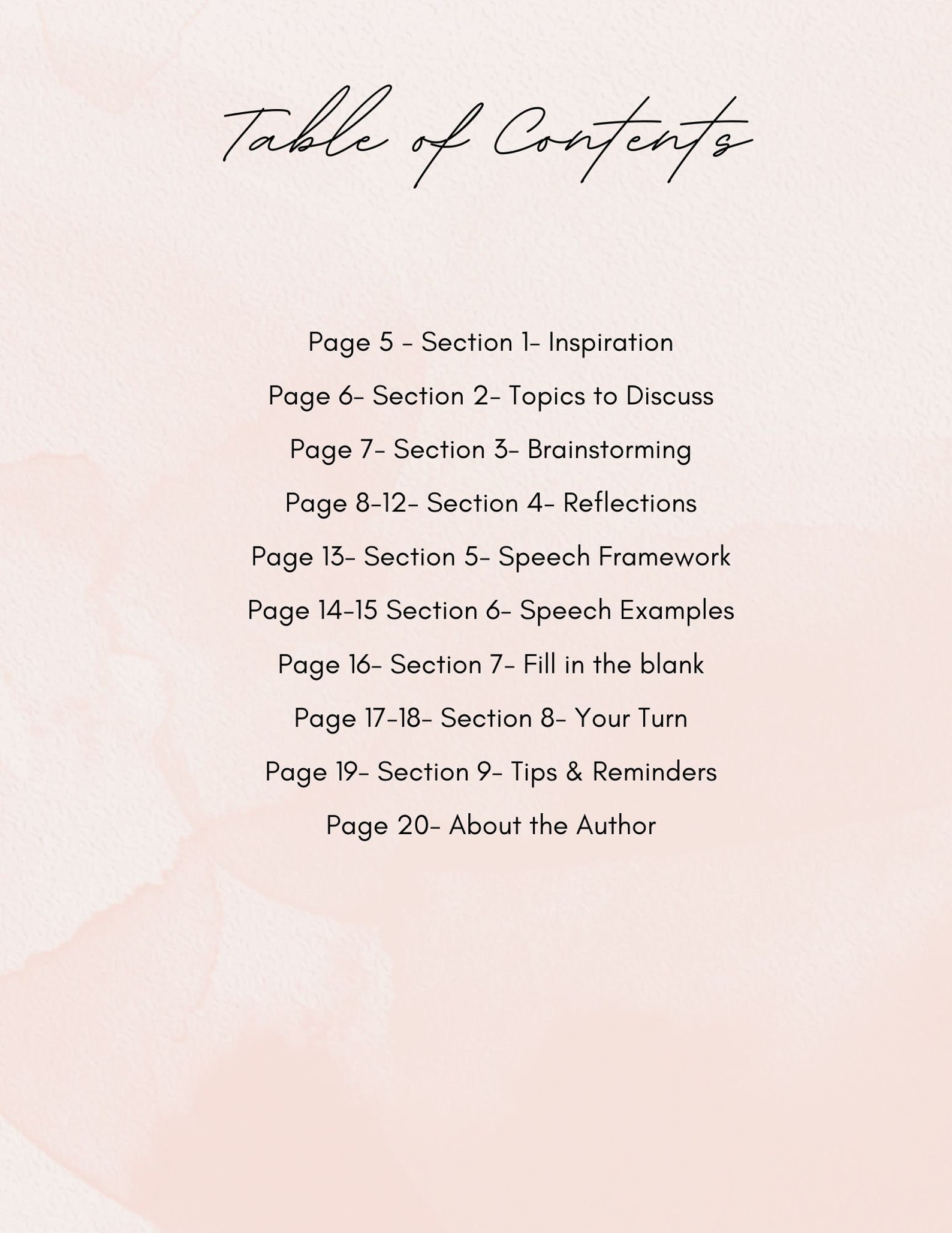 Wedding Maid of Honor Speech Writing Workbook Digital - Etsy