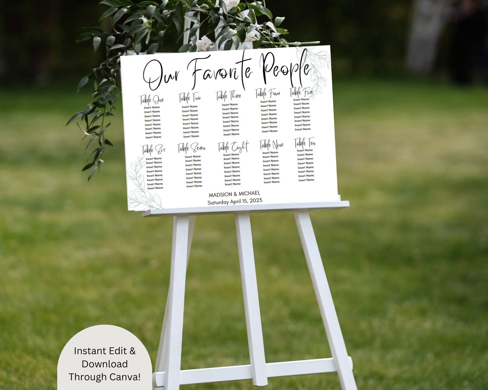 Modern Wedding Signage Bundle- Matching Welcome Sign & Seating Chart ...