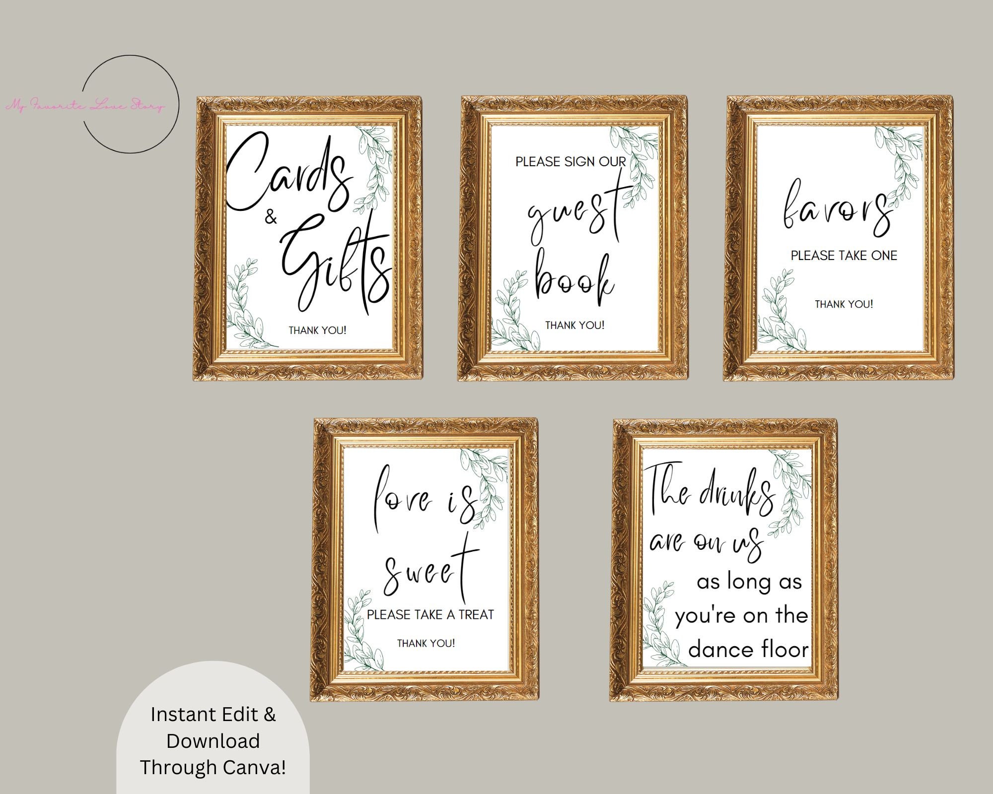 The Ultimate Wedding Template Bundle Wedding Sign Bundle Kit - Etsy