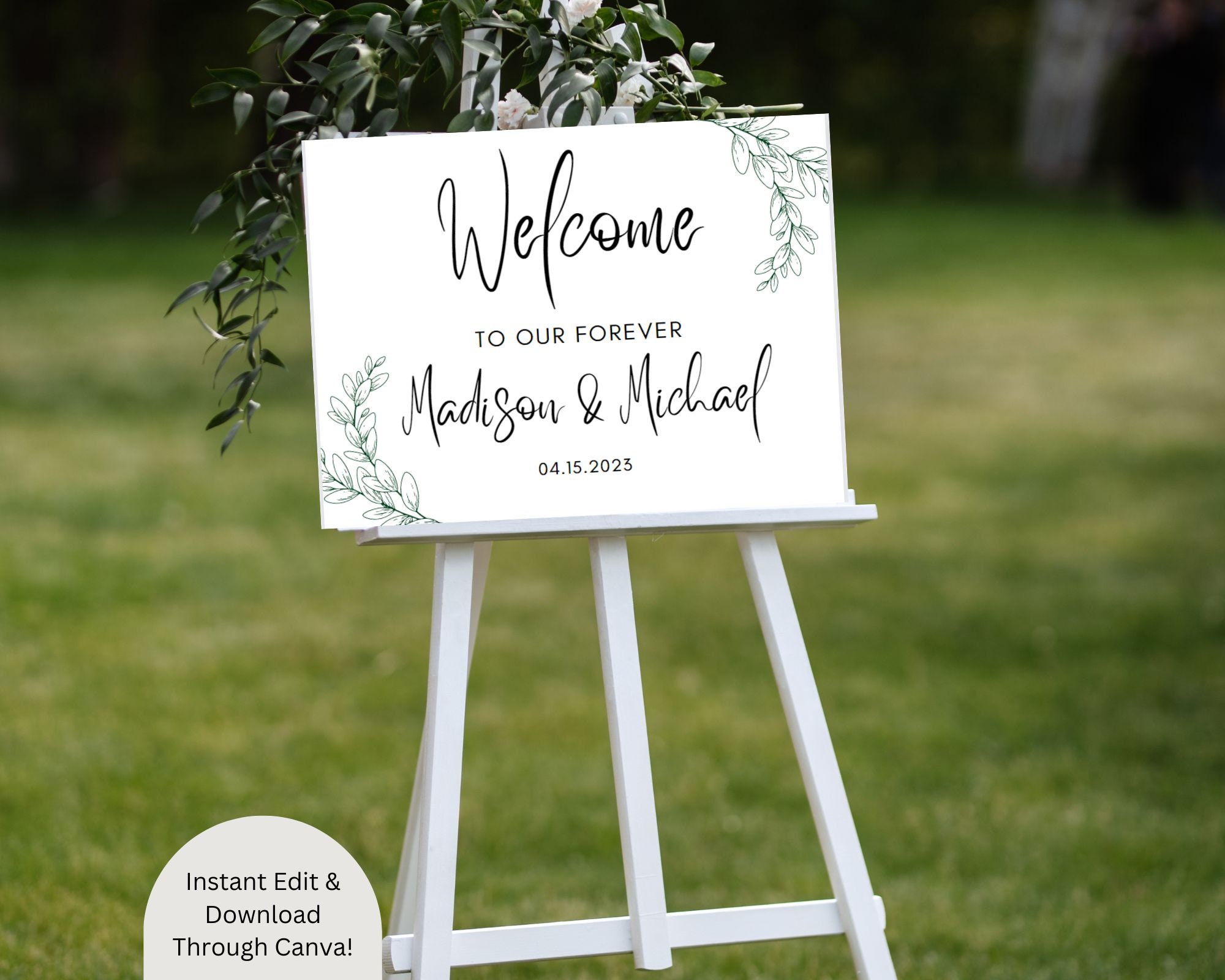 Modern Wedding Signage Bundle- Matching Welcome Sign & Seating Chart ...