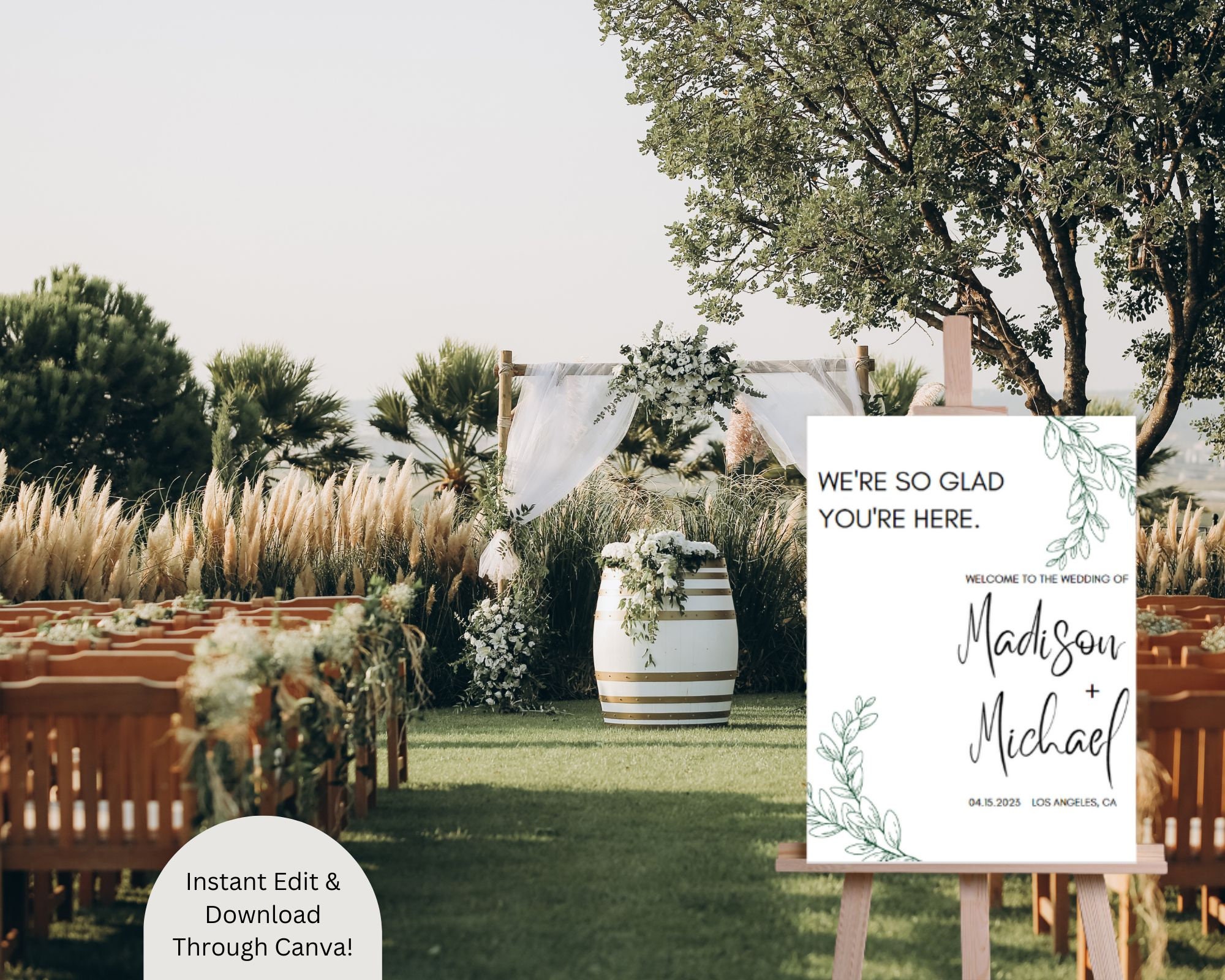 The Ultimate Wedding Template Bundle, Wedding Sign Bundle Kit, Modern ...