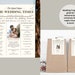 Printable Newspaper Wedding Program, Wedding Infographic, Fun Wedding ...