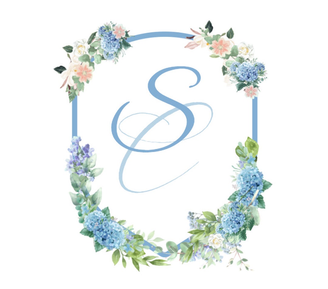 Hydrangea Wedding Crest - Etsy