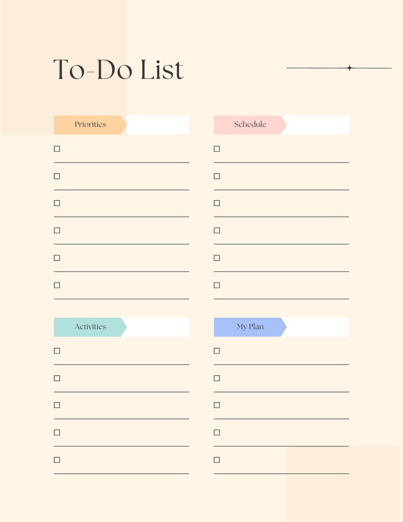 Check List Printable - Etsy