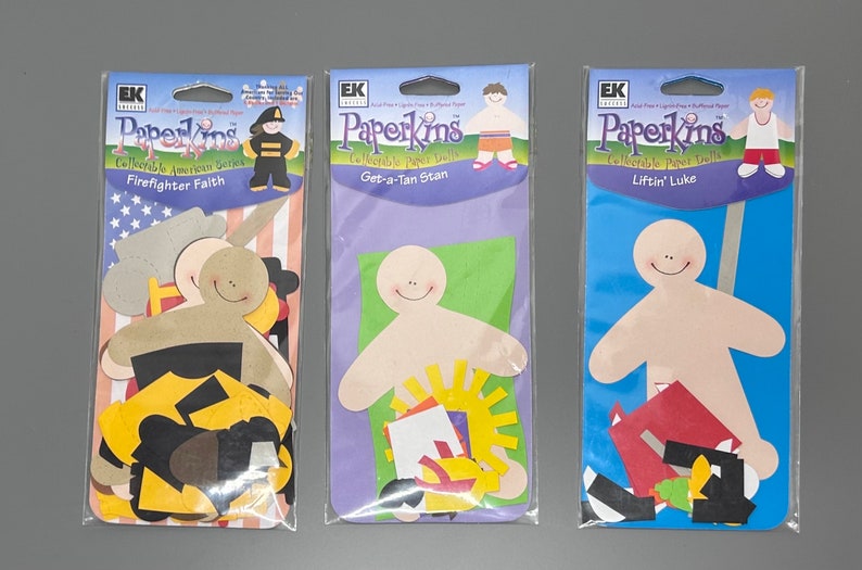 EK Sucess Paperkins Scrapbooking Paper Dolls - Etsy