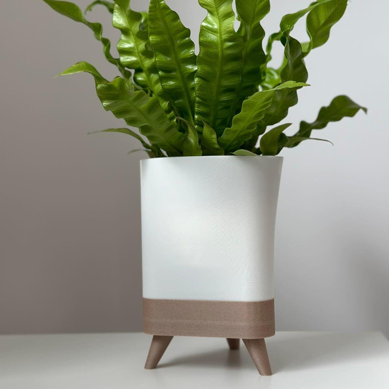 Modern Planter With Legs & Drainage – 3D Printed Eco-friendly Plant Pot ...