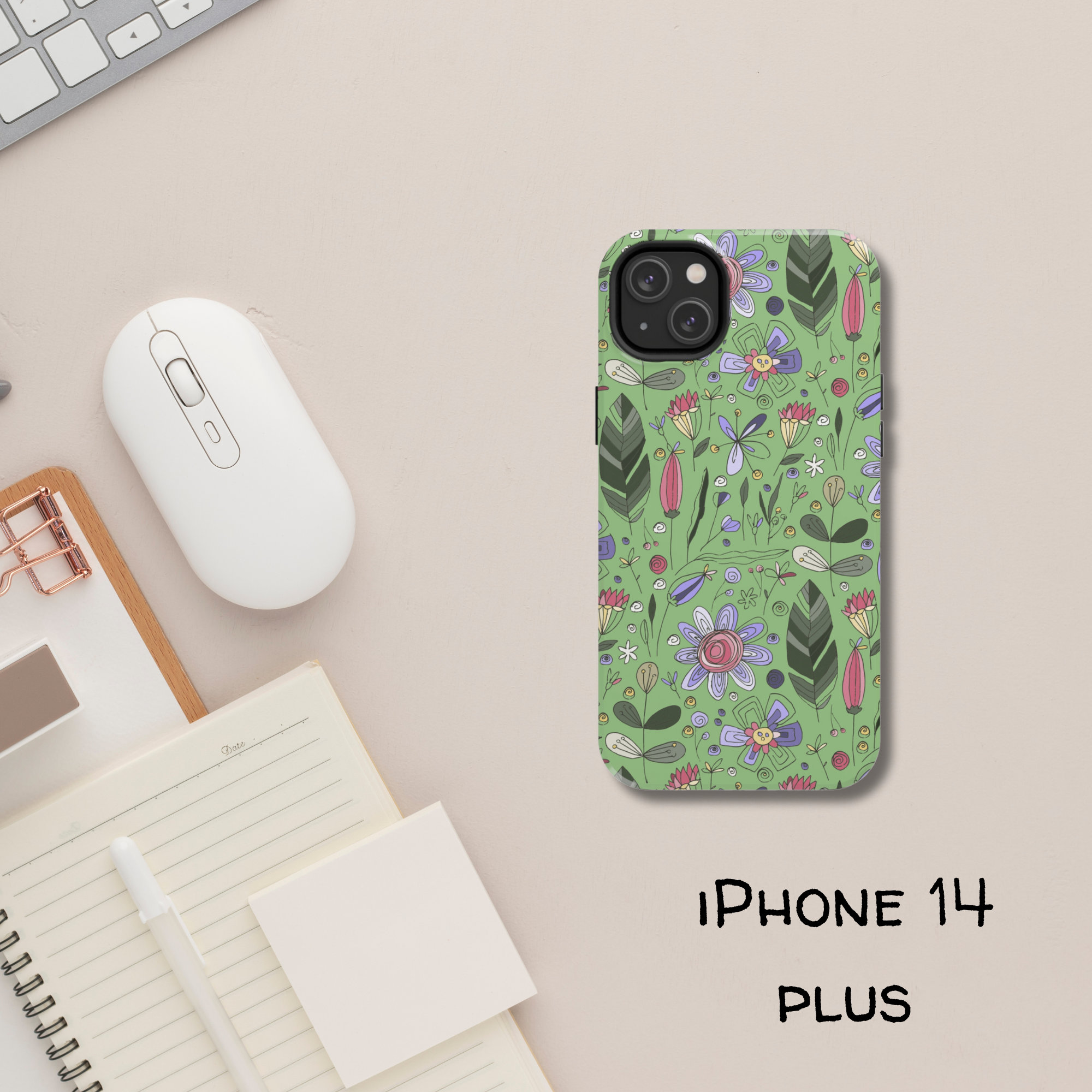 Floral Phone Case, Sage Green, Aesthetic Phone Case, Flower Phone Case ...