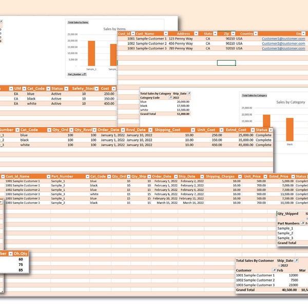 Customer Management Template - Etsy