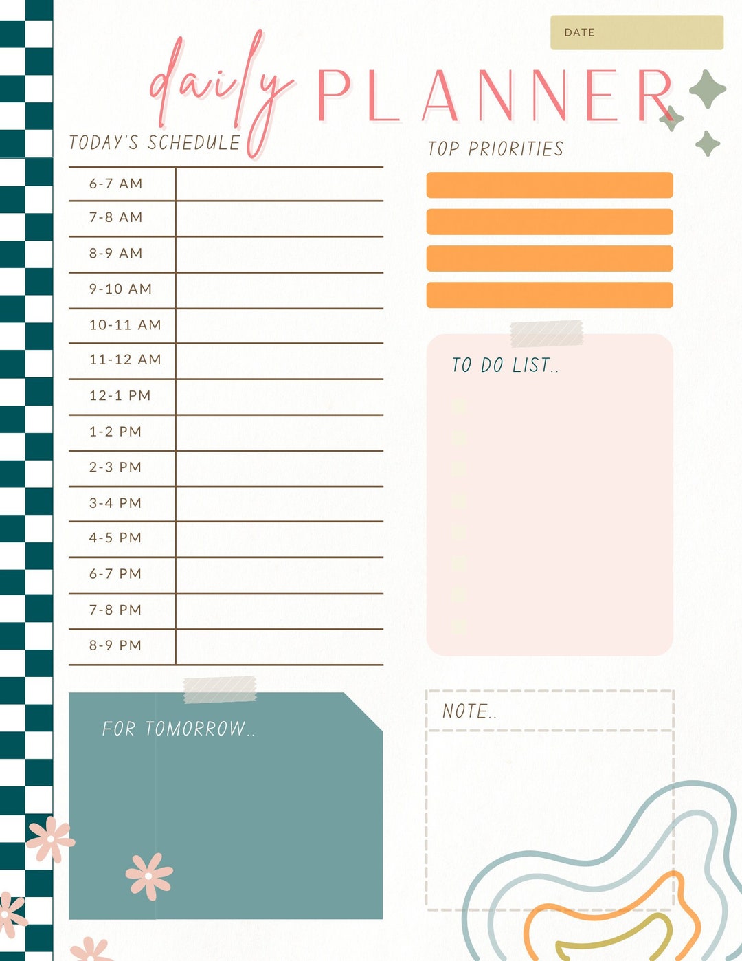 Daily Planner - Etsy