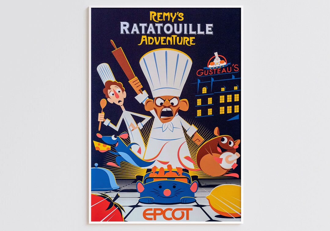 Remy's Ratatouille Adventure Poster / Print Disneyland - Etsy