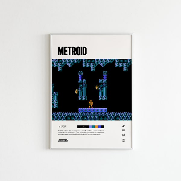 Minimalist Metroid Poster - Etsy