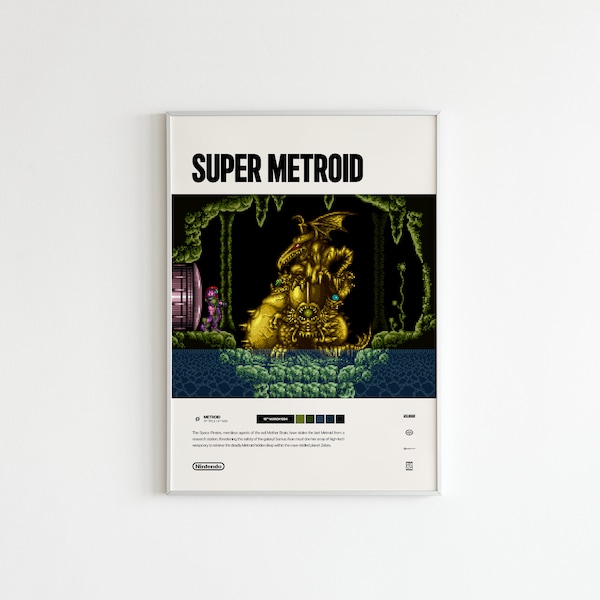 Super Metroid Poster - Etsy