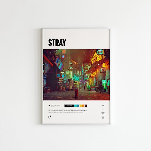 Stray Video Game Poster - Etsy UK