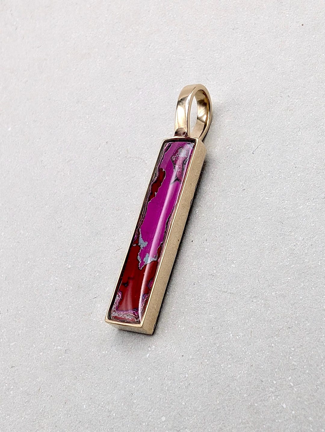 Graffiti Spray Paint Pendant in 9k Gold Frame - Jewelry Made From ...