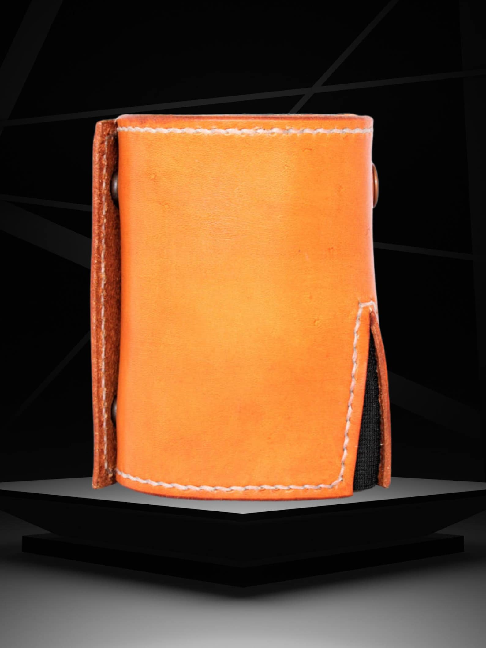 Personalized Monogram - Wrist Card Holder Handmade Leather Cuff Wallet ...