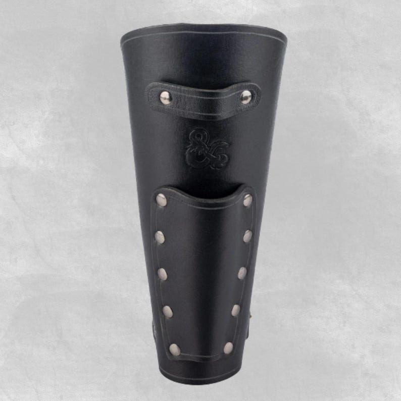 Black Leather Bracer | Knife Holder | Hidden Blade | Handmade Wrist ...