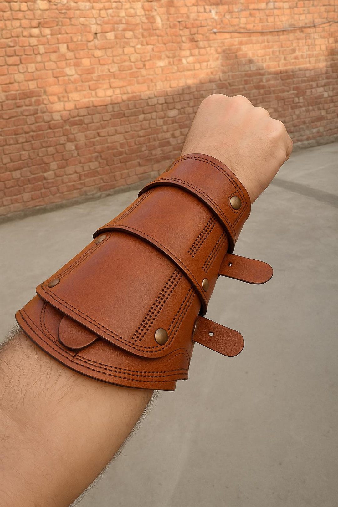 Wrist Cuff Sheath With Dagger Knife, Viking Hidden Blade Handmade ...
