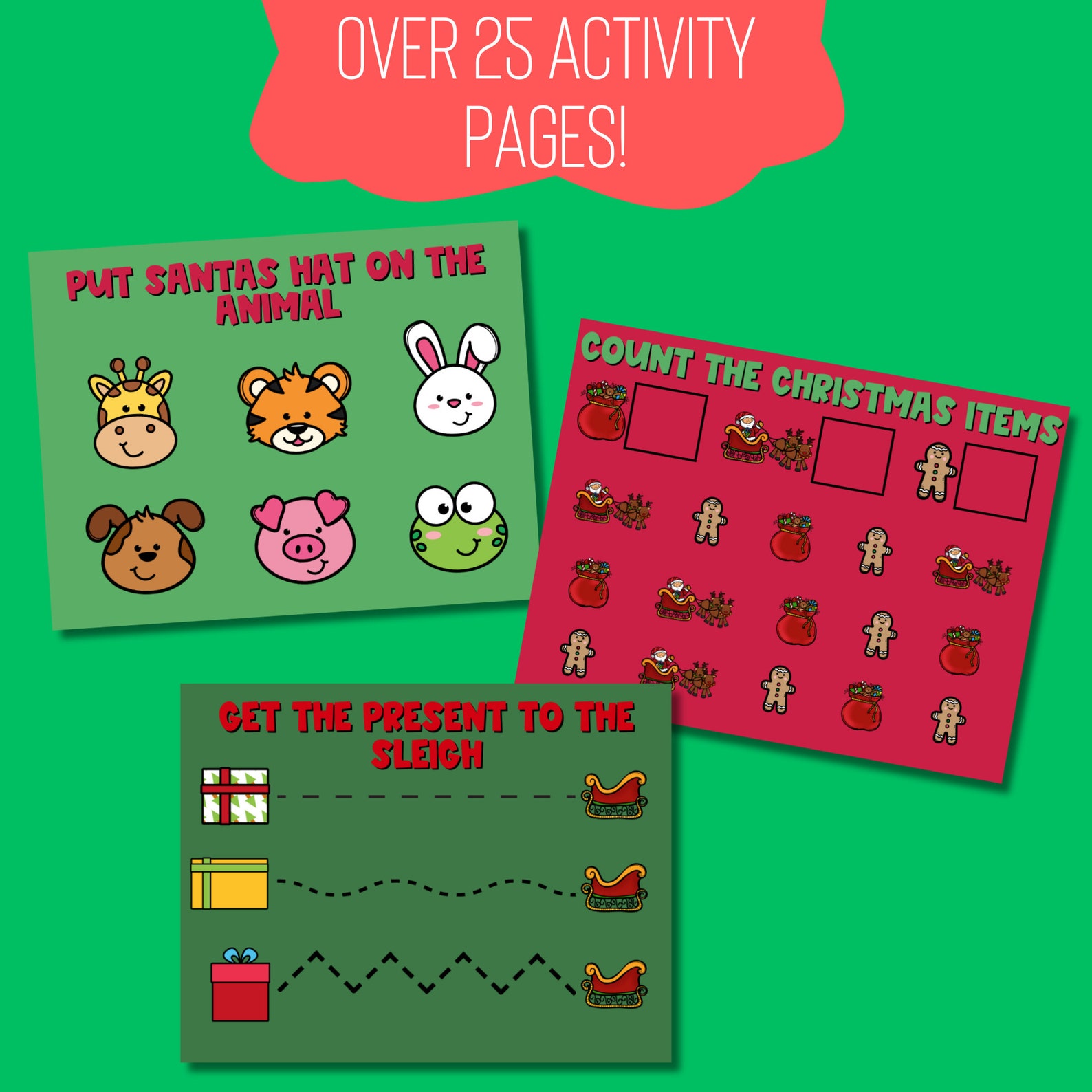 Christmas Busy Book, Christmas Activities, Christmas Printable, Toddler ...