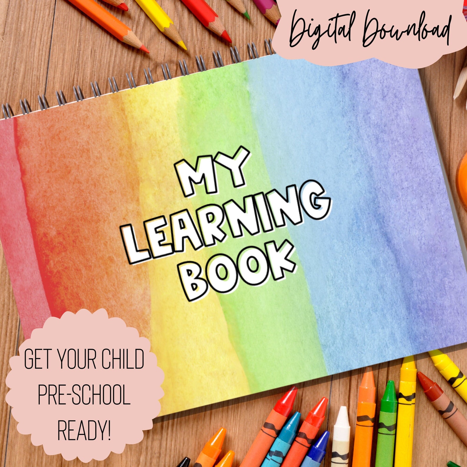Pre-school Activity Binder, Learning Binder for Pre-school, Busy Book ...