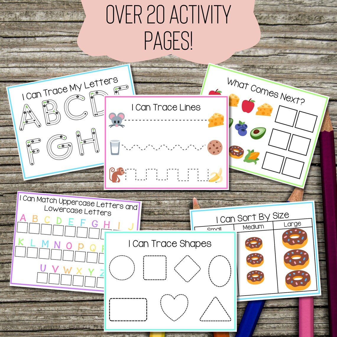 Pre-school Activity Binder, Learning Binder for Pre-school, Busy Book ...