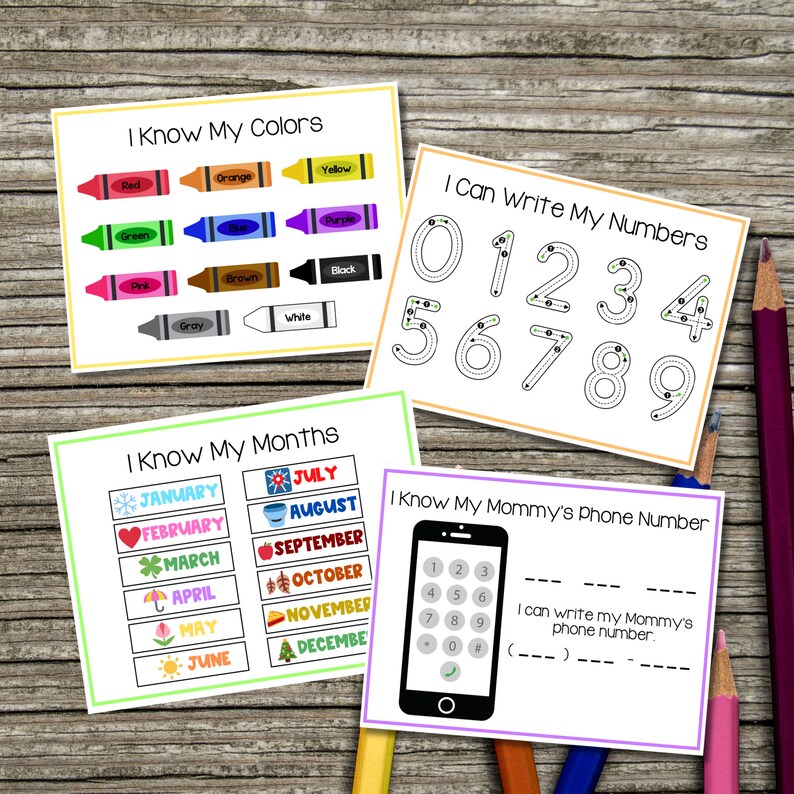 Pre-school Activity Binder, Learning Binder for Pre-school, Busy Book ...