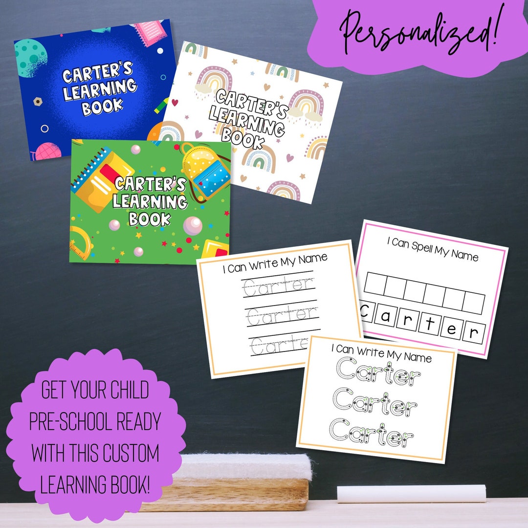 Personalized Busy Binder for Pre-schooler, Custom Activity Book, Pre ...