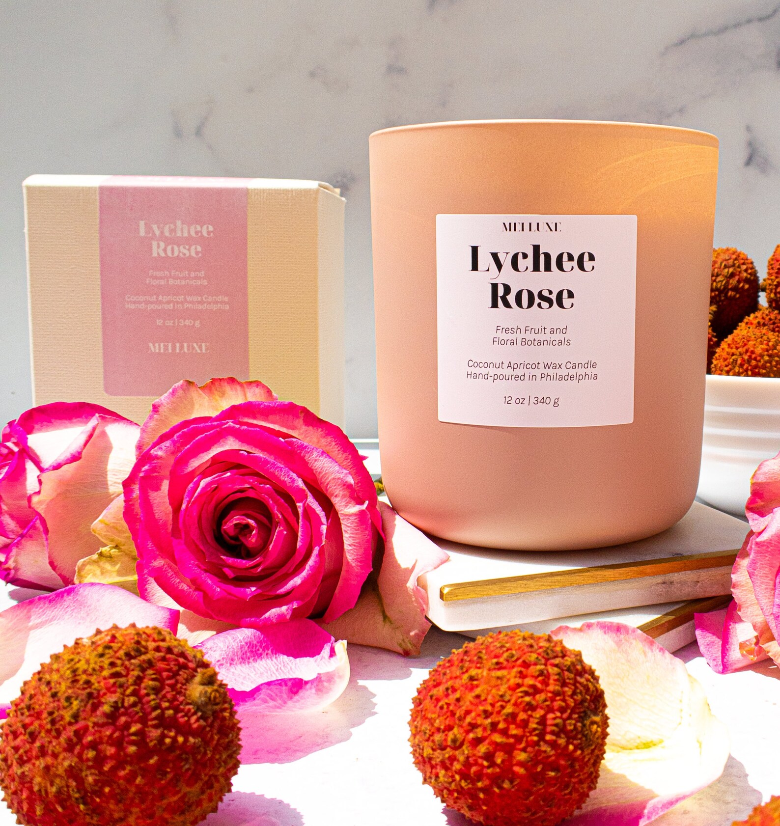 Lychee Rose Asian Inspired Scents Coconut Apricot Wax Candle - Etsy