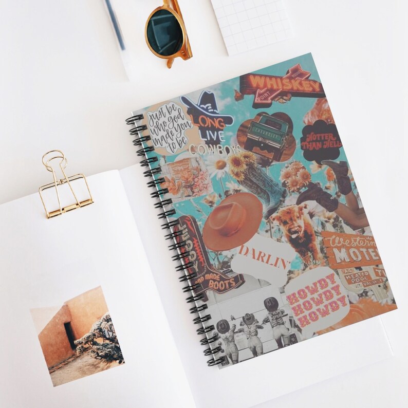 Cowgirl Western Photo Collage Journal Notebook Lined Teen Girl Mom ...
