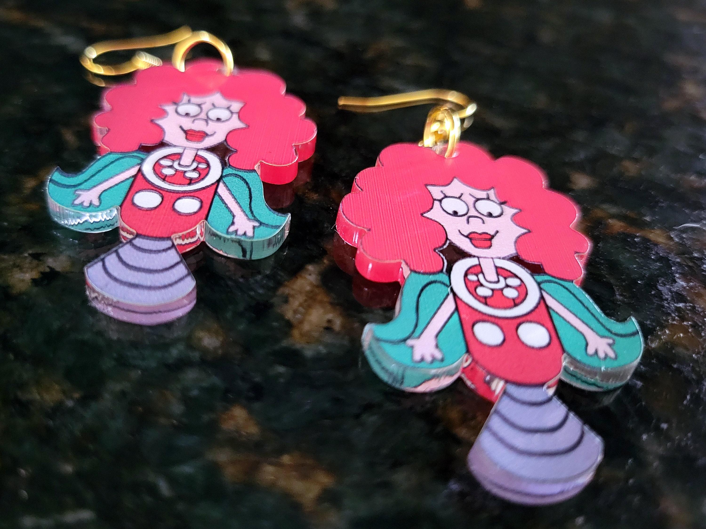 Schoolhouse Rock Interplanet Janet Earrings - Etsy