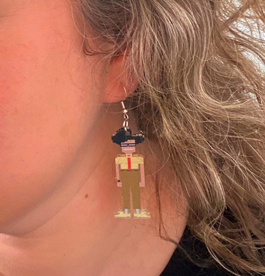 The IT Crowd Moss Earrings - Etsy