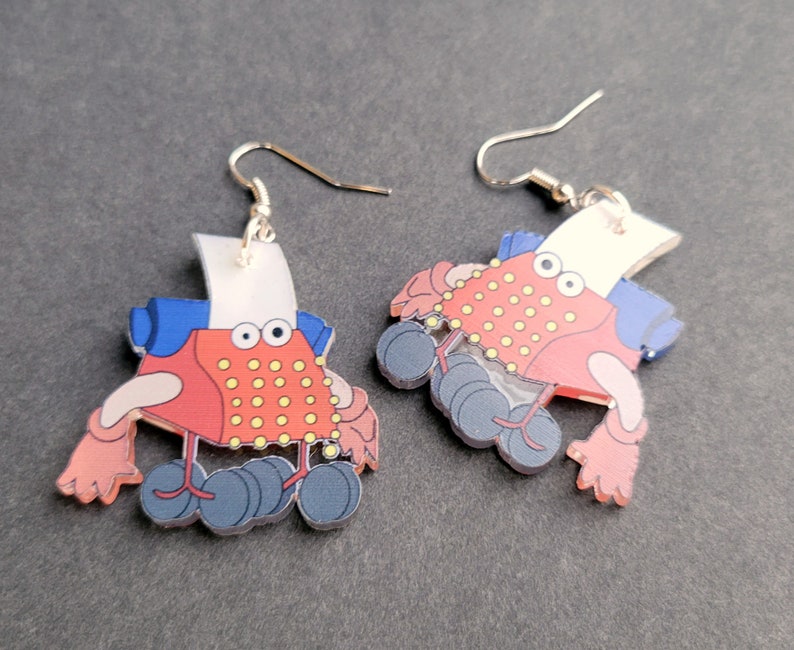 Sesame Street Typewriter Guy Earrings - Etsy