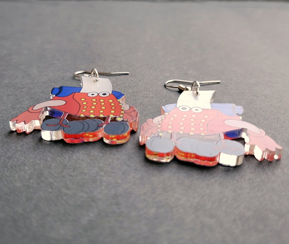 Sesame Street Typewriter Guy Earrings - Etsy