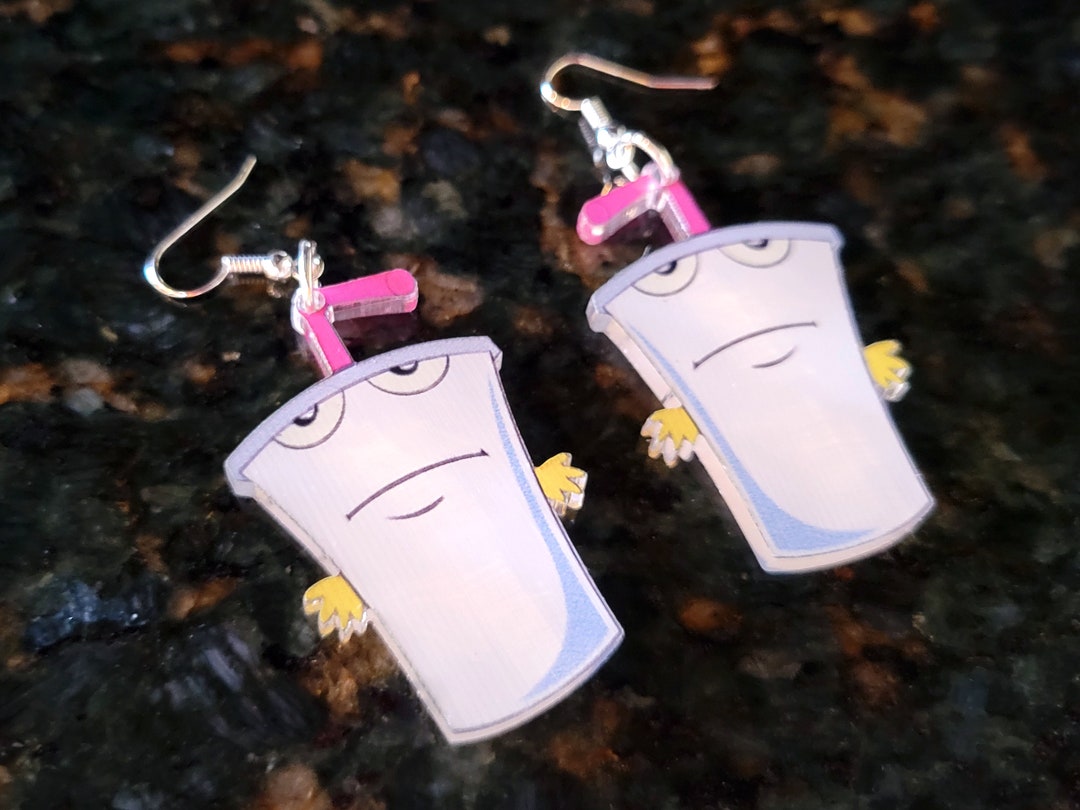 Aqua Teen Hunger Force Master Shake Earrings - Etsy