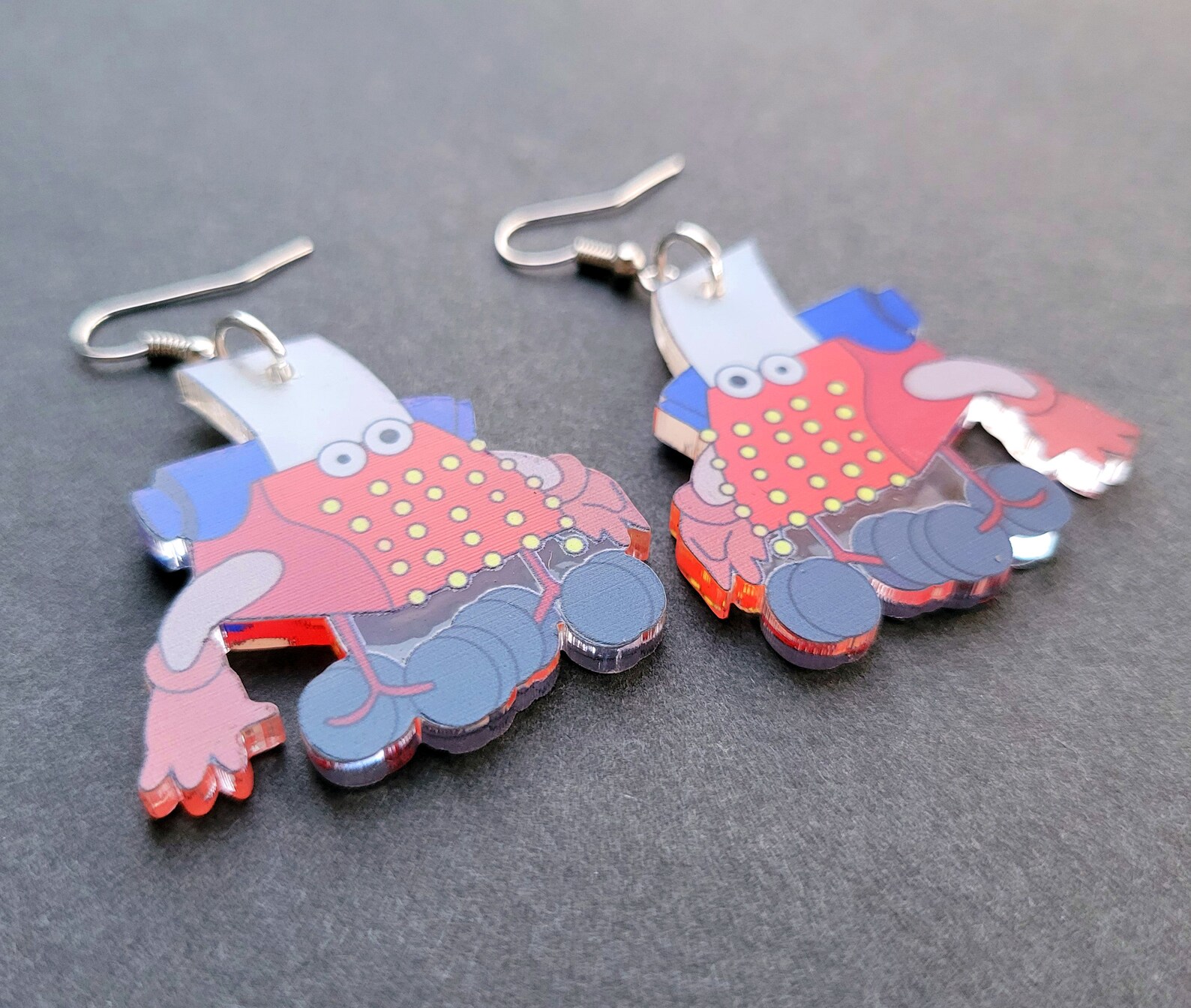 Sesame Street Typewriter Guy Earrings - Etsy